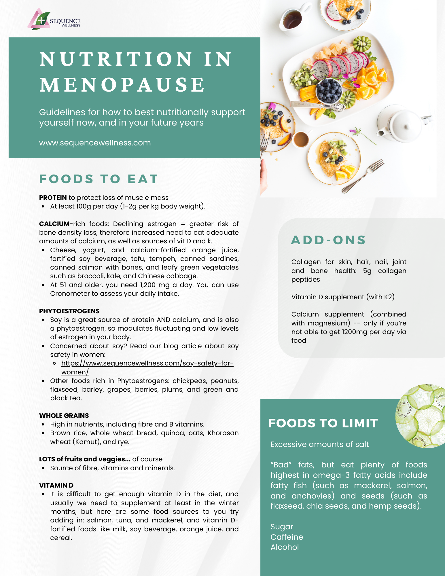 Nutrition In Menopause | Sequence Wellness